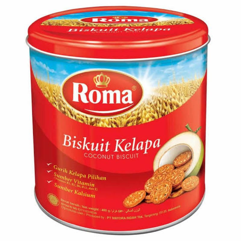 Jual [ SNACK KALENG ] Jajan Lebaran - Roma Biskuit Kelapa 450gr ...