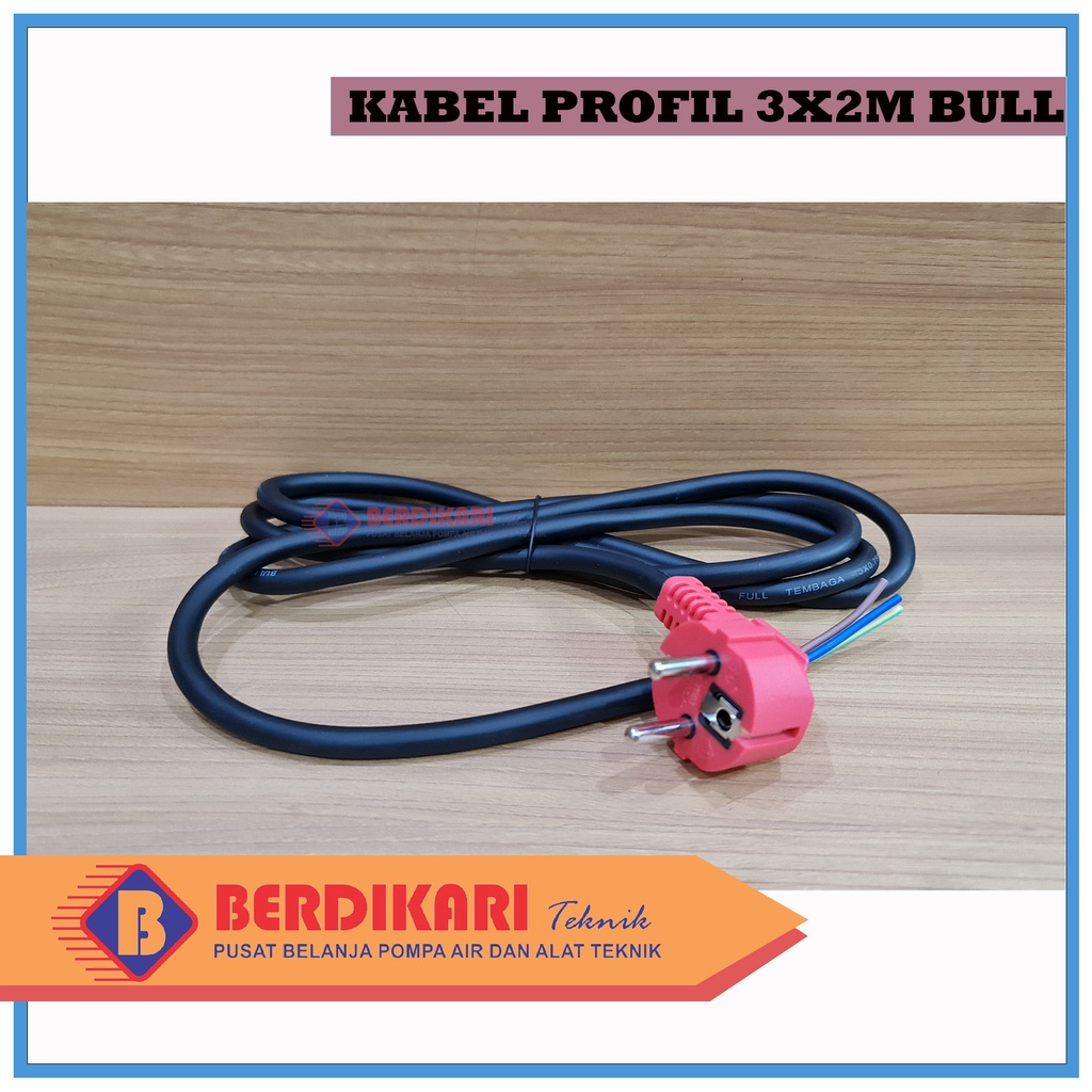 Jual Kabel mesin power tool isi 3x 2 m full tembaga body besar BULL ...