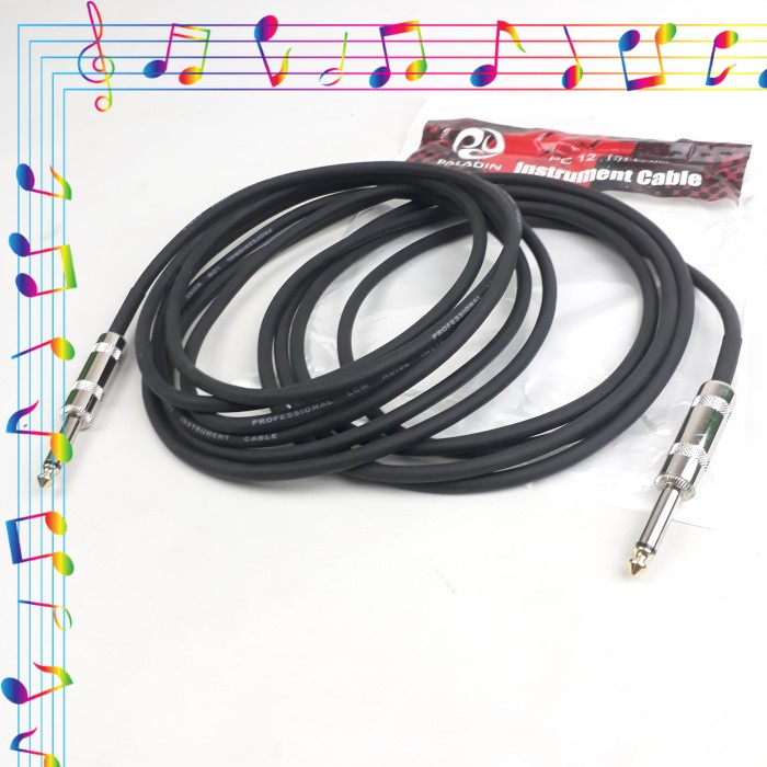 Jual KABEL JACK GITAR DAN BASS PC12 15ft CABLE GUITAR DAN BASS 5 METER ...