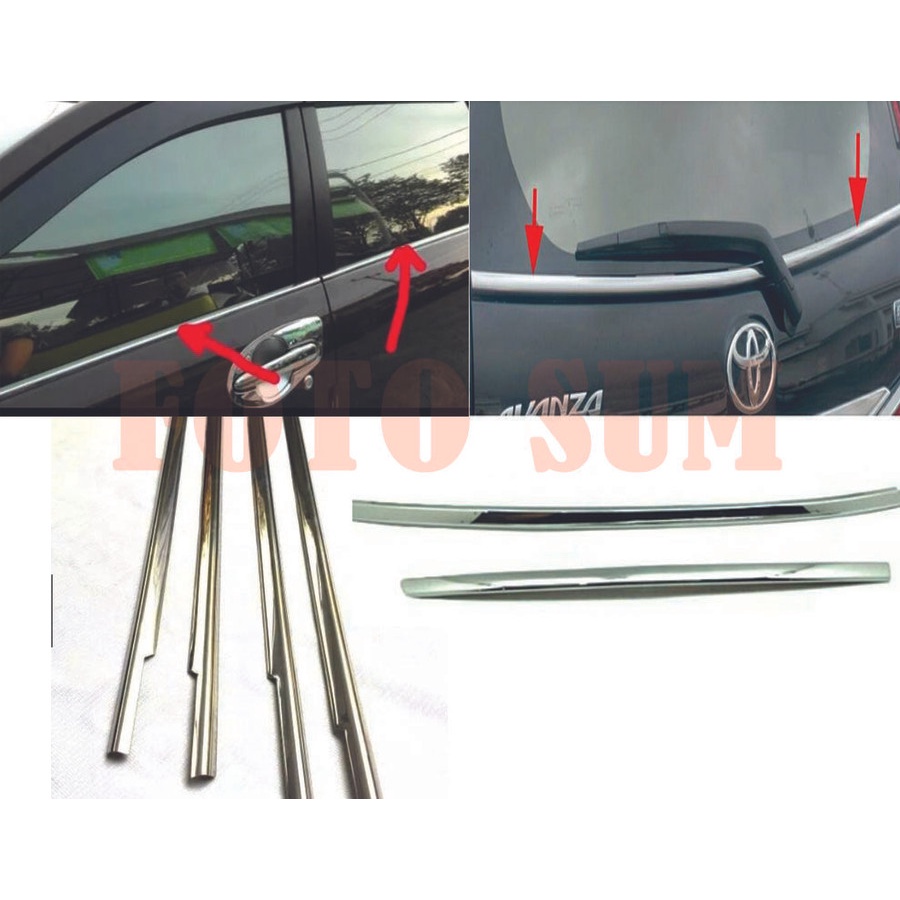 Jual list kaca sampin belakang avanza xenia 2012 sampai 2020 cherom ...