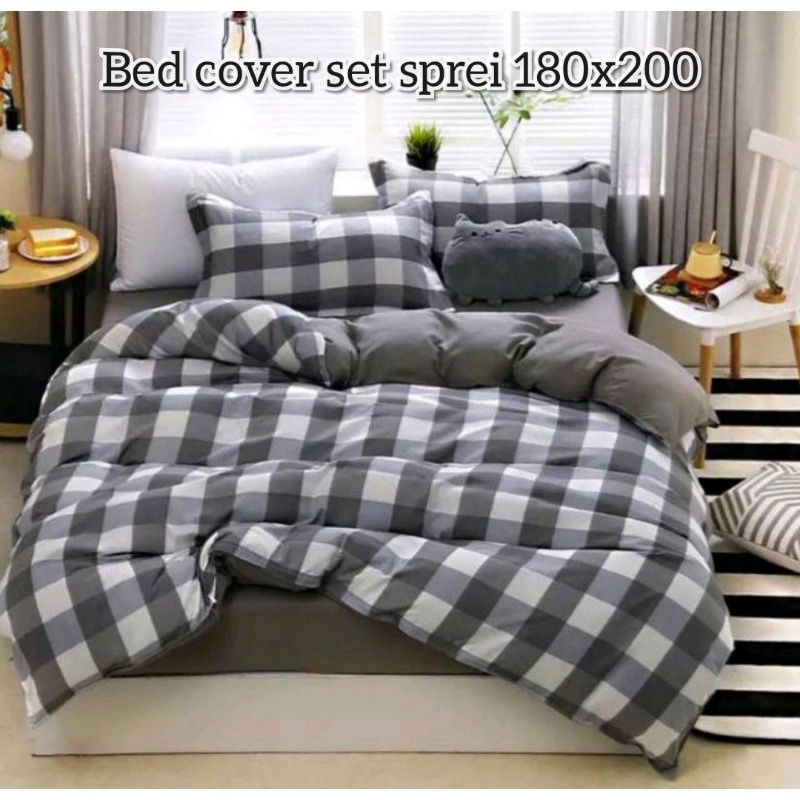 Jual Bed cover 180 homade motif karakter anak bunga batik abstrak polos ...