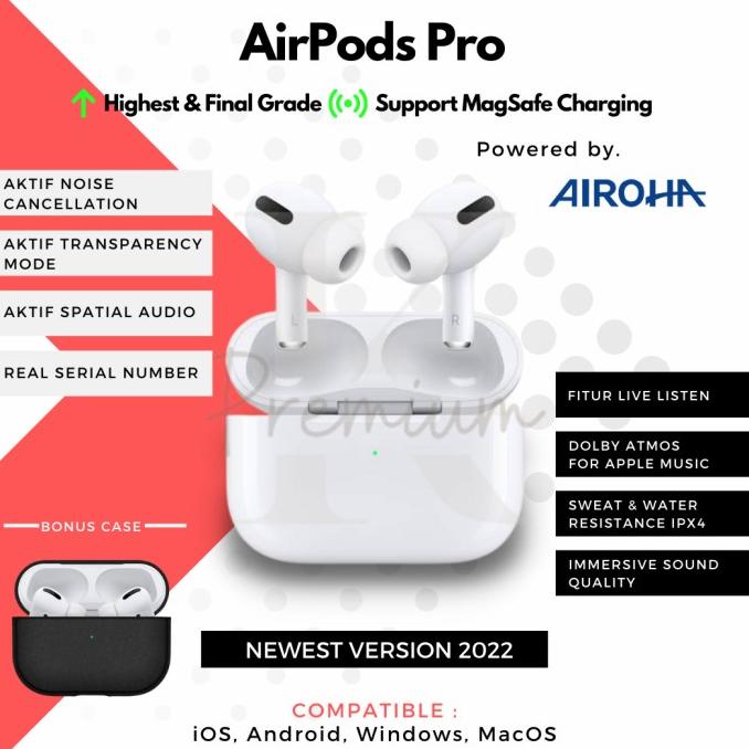 Jual Apple Airpods Pro Wireless Charging Case Aktif Anc Transparency