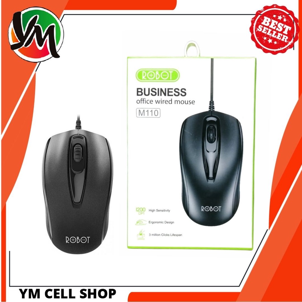 Jual MOUSE ROBOT M110 USB Mouse Robot Mouse Original Mouse Usb | Shopee ...