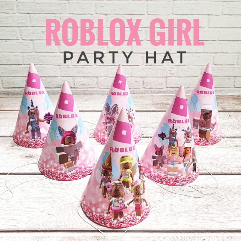 Jual Roblox Girl Topi Pesta Party Hat Perlengkapan Aksesori Anak ...