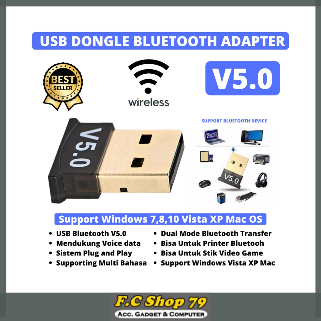 Jual HARGA PROMO USB Dongle Wireless Bluetooth Adapter Mini Universal ...