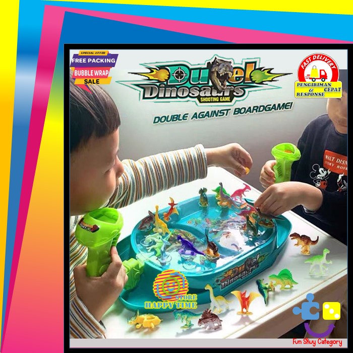 Jual Dinosaurus Shooting Game Duel Tembak Mainan Anak Ketangkasan ...