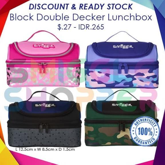 Jual smiggle ORI Block Double Decker Lunchbox | Shopee Indonesia