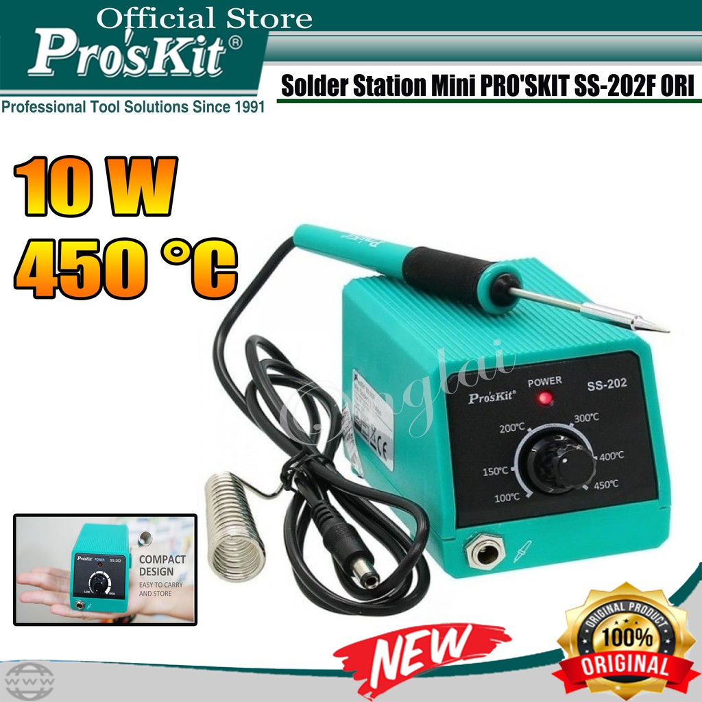 Jual Pro'sKit - Solder Station Mini Ss-202F Solder Station Iron Tip ...