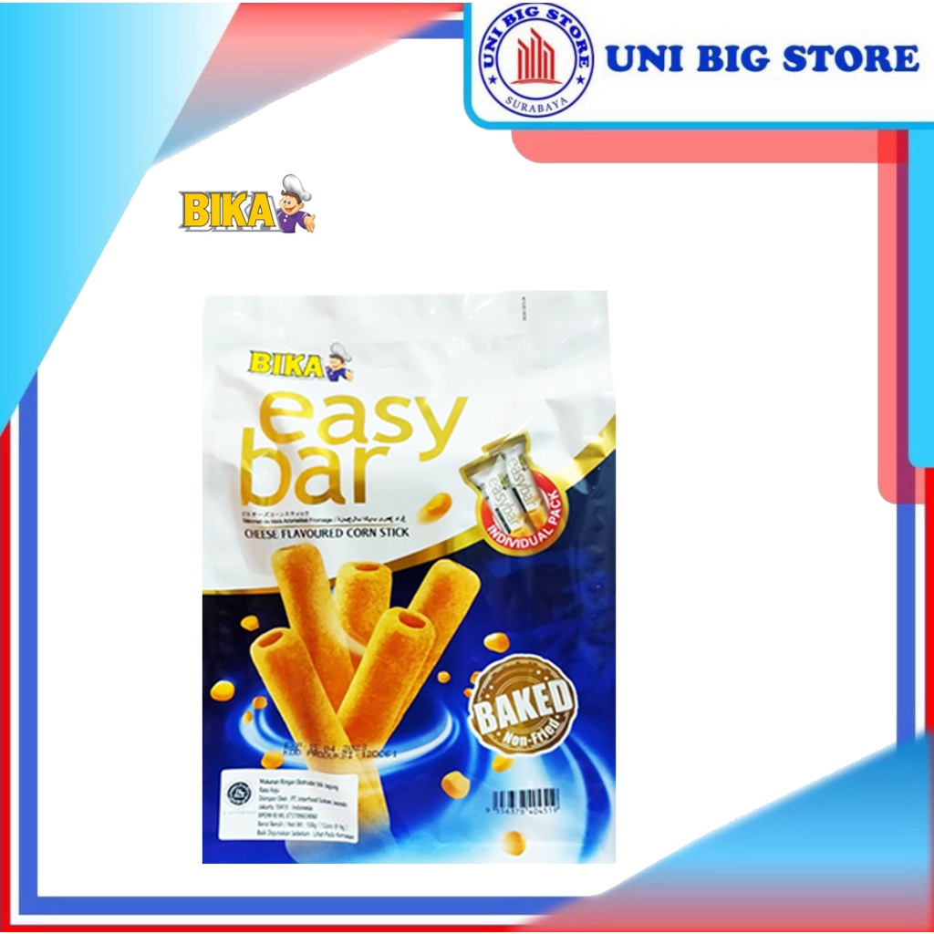 Jual Bika Easy Bar Corn Stick Cheese - Chicken - BBQ - Seaweed 108g ...