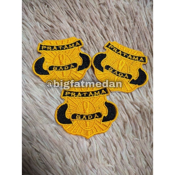 Jual patch logo gada pratama satpam,emblem bordir gada pratama satpam ...