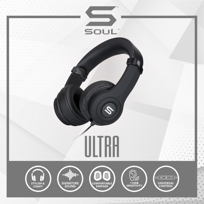 Jual Soul Ultra High Definition Dynamic Bass On-Ear Headphone - Silver ...