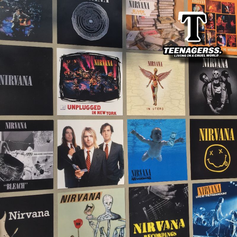Jual 24 PCS Poster Band Nirvana Wall Decor Aesthetic | Shopee Indonesia
