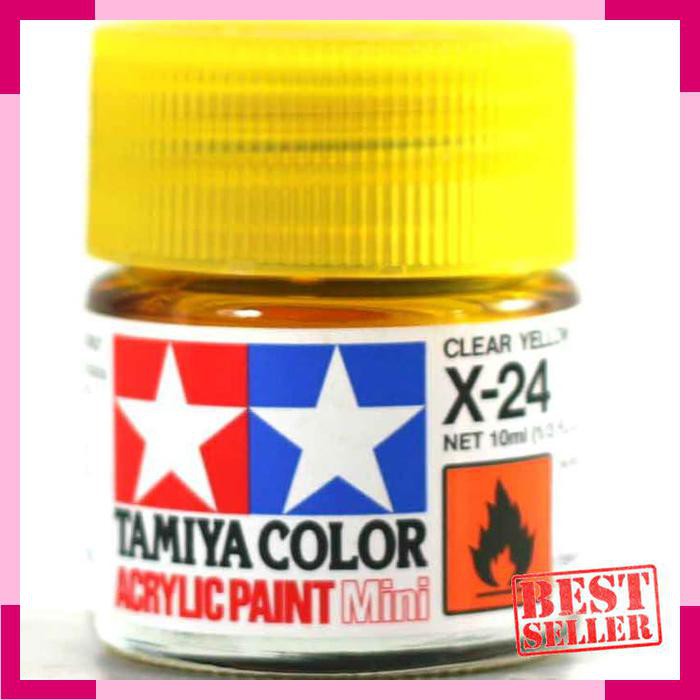 Jual tamiya acrylic X-24 Clear Yellow ( cat gundam model kit) | Shopee ...