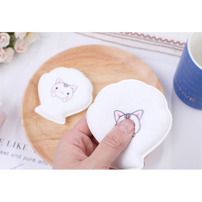 Jual ILAHUI Facial Cleansing Puff/Makeup Puff/Shell-Shaped Soaking ...