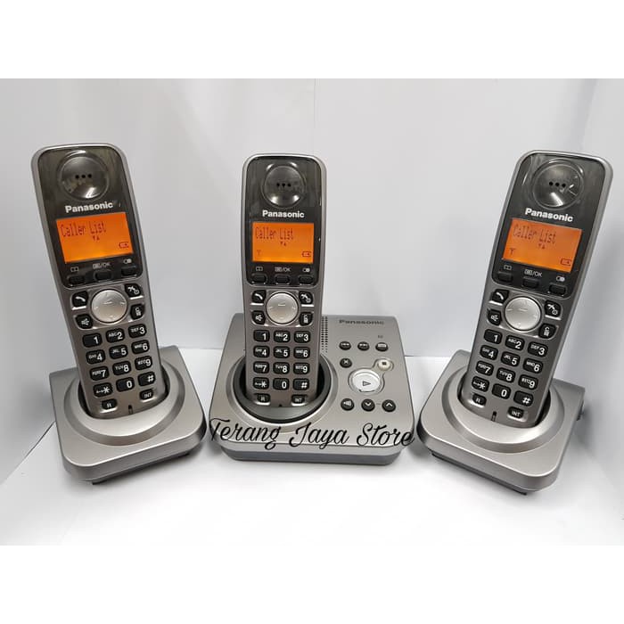 Jual Telepon Wireless Panasonic KX-TG7233E Answer Machine 16min (3 handset) | Shopee Indonesia