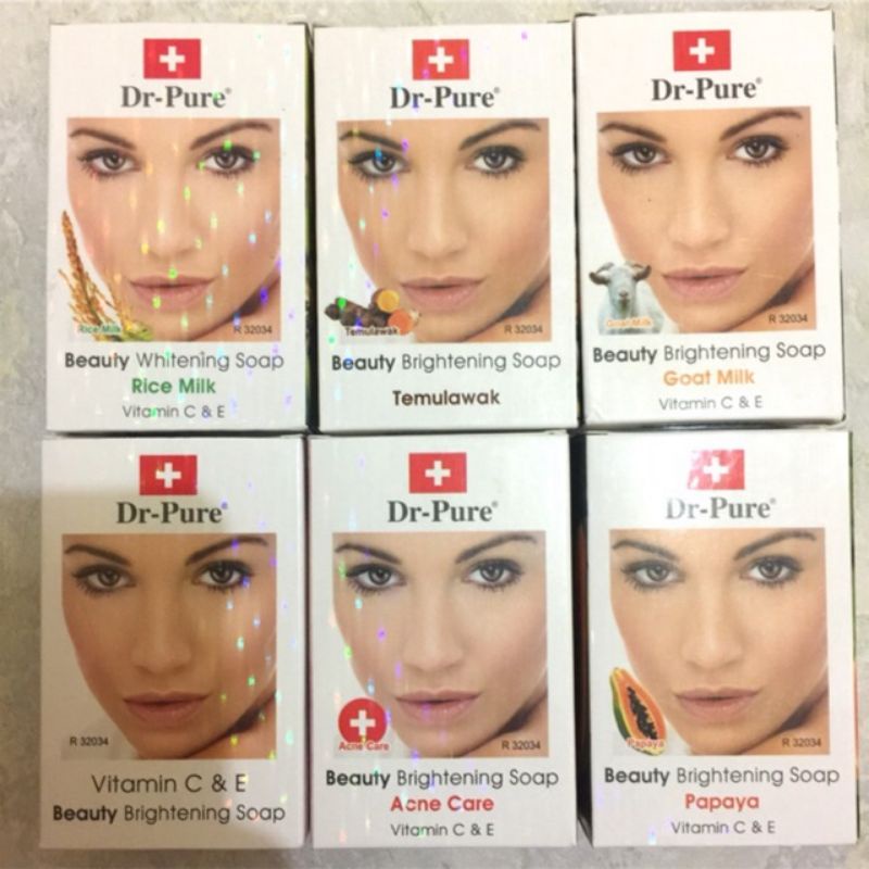 Jual DR PURE Sabun Beauty Brightening Soap Original 80g | Shopee Indonesia