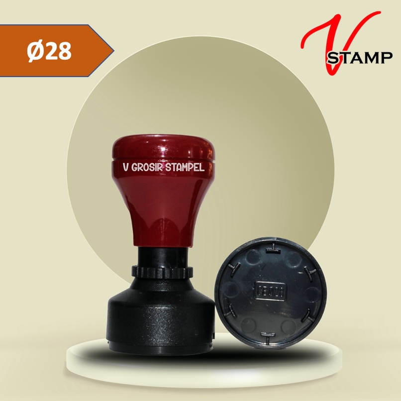 Jual Gagang Stempel Warna Ukuran Diameter 28 mm / GROSIR BAHAN STEMPEL ...
