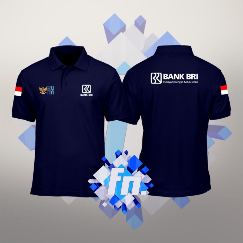 Jual KAOS POLO SHIRT KERAH LENGAN PENDEK BANK BRI BANK RAKYAT INDONESIA ...