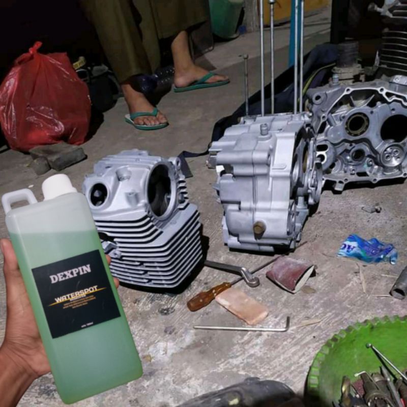 Jual DEXPIN engine degreaser obat cairan pembersih kerak blok mesin motor dan mobil | Shopee ...