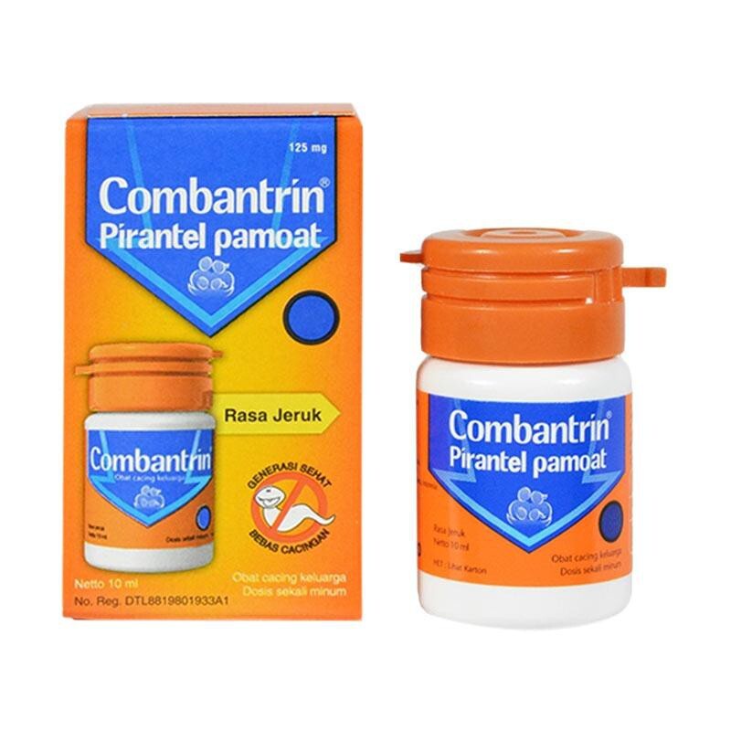Jual COMBANTRIN SIRUP 10 ML PIRANTEL PAMOAT RASA JERUK 125 MG OBAT CACING | Shopee Indonesia