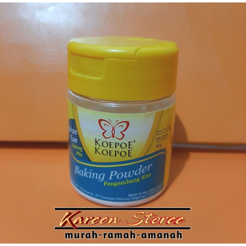 Jual Baking powder Koepoe Kupu 45g | Shopee Indonesia