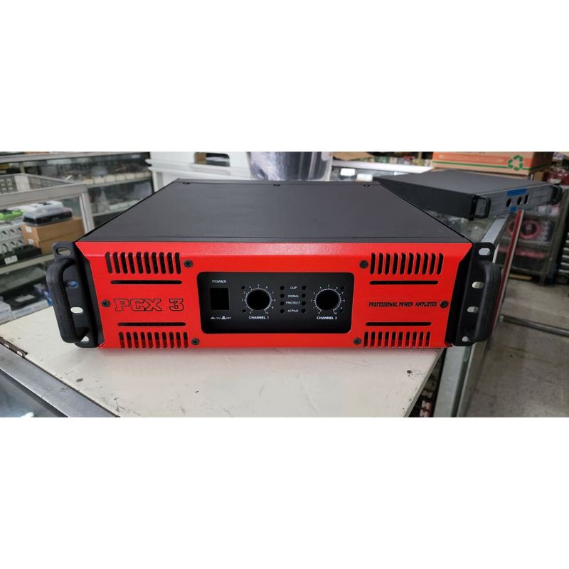Jual Box power amplifier tipe PCX3 Ukuran 3U Bok power PCX3 2 chanel box plat besi box bahan ...