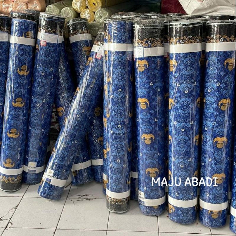 Jual PER ROLL (MINIMAL KLIK 100 YARD) Kain Batik Seragam Korpri Katun ...