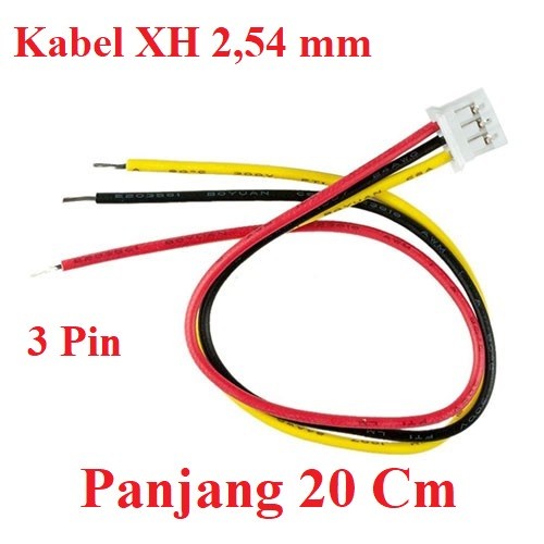 Jual Kabel Konektor Terminal CONNECTOR JST XH2.54 XH 2.54 mm 20CM 3 Pin 3P | Shopee Indonesia