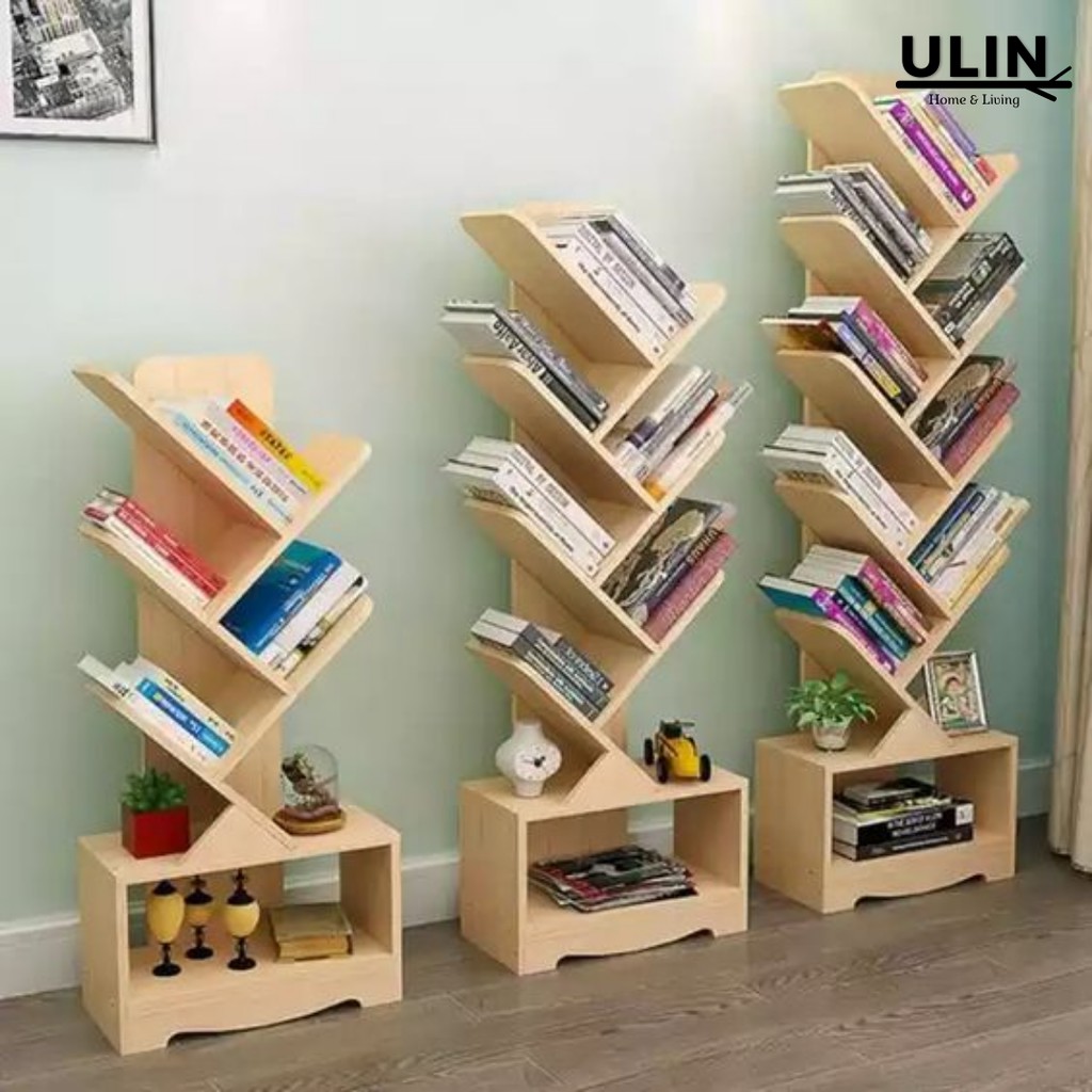 Jual RAK BUKU KAYU MINIMALIS DEKORATIF SIMPLE MODERN TREE-SHAPED ...