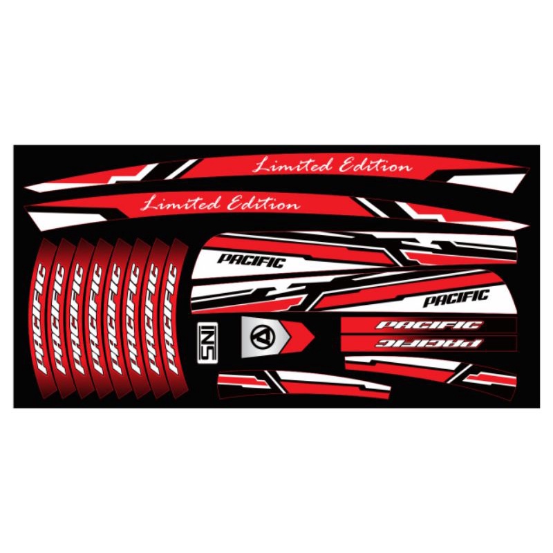 Jual stiker decal sepeda lipat 1set dg stiker velg | Shopee Indonesia