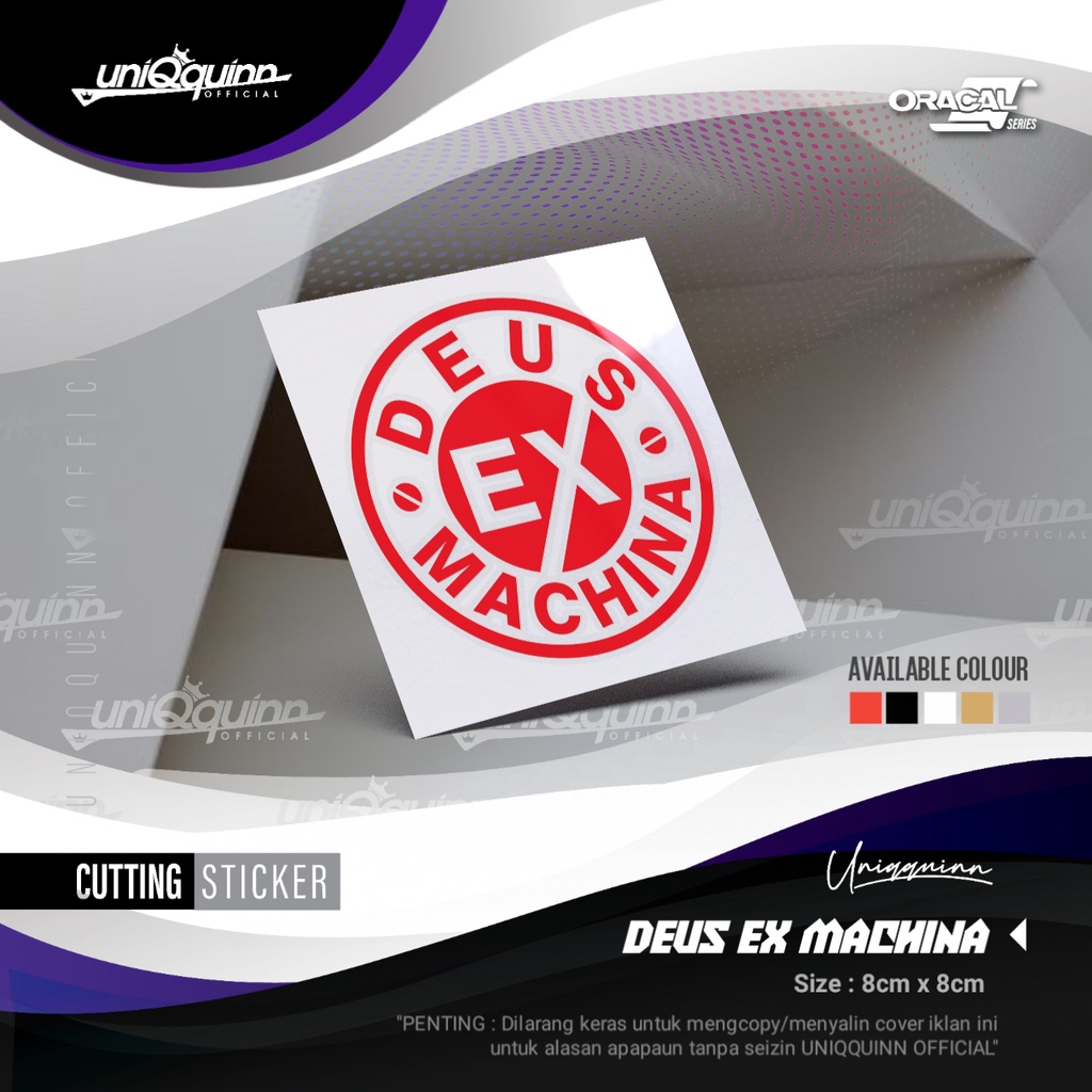 Jual UQ Sticker Deus Ex Machina 01 | Stiker Cutting Motor Custom ...