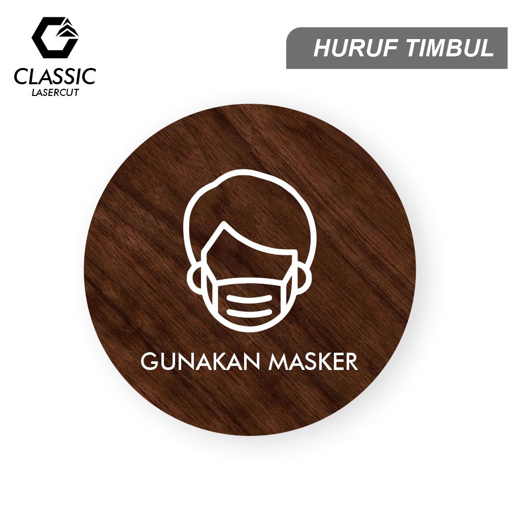 Jual Sign Board Gunakan Masker / Penanda Gunakan Masker / Signage ...