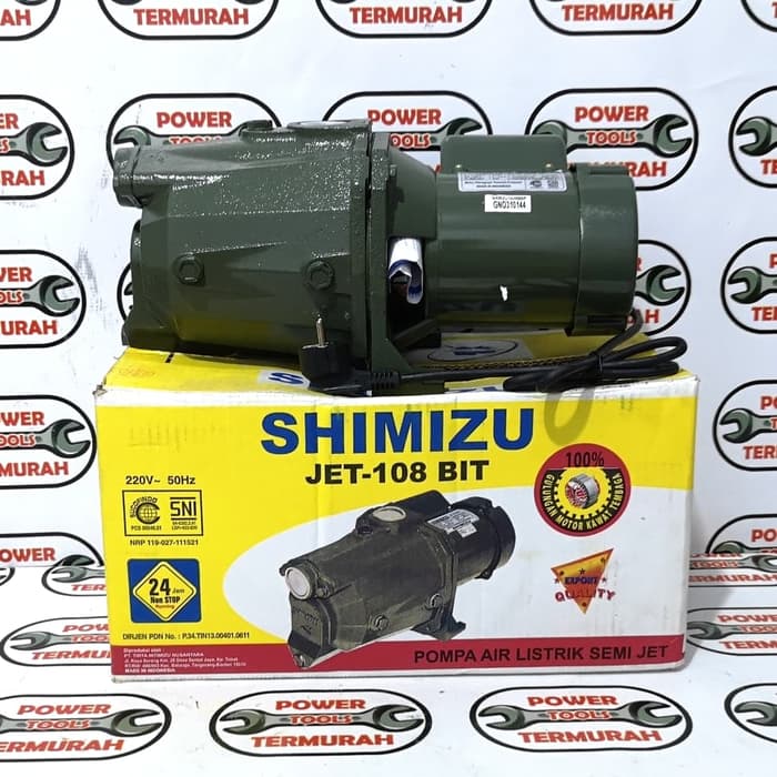 Jual Pompa Air Semi Jet Pump JET-108 SHIMIZU JET108 NON AUTO Semijet Manual | Shopee Indonesia