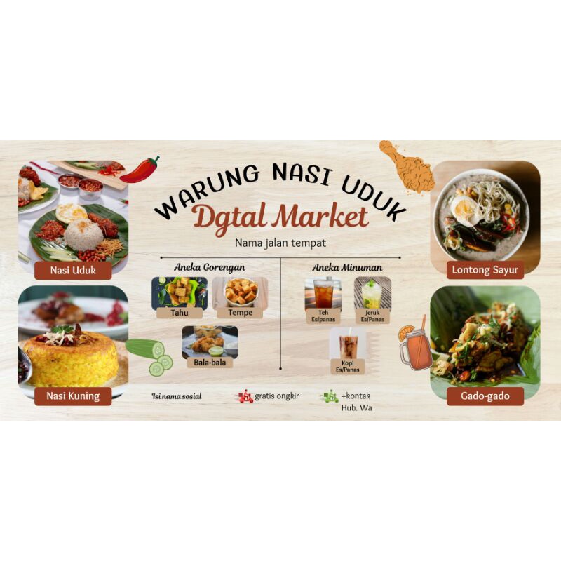 Jual Jasa desian Banner | Menu | Logo | Kolase Foto | Undangan Persegi ...