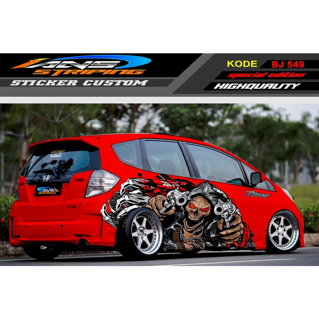 Jual STICKER MOBIL JES BRIO AGYA AVANZA YARIS SWIFT / DECAL STIKER ...