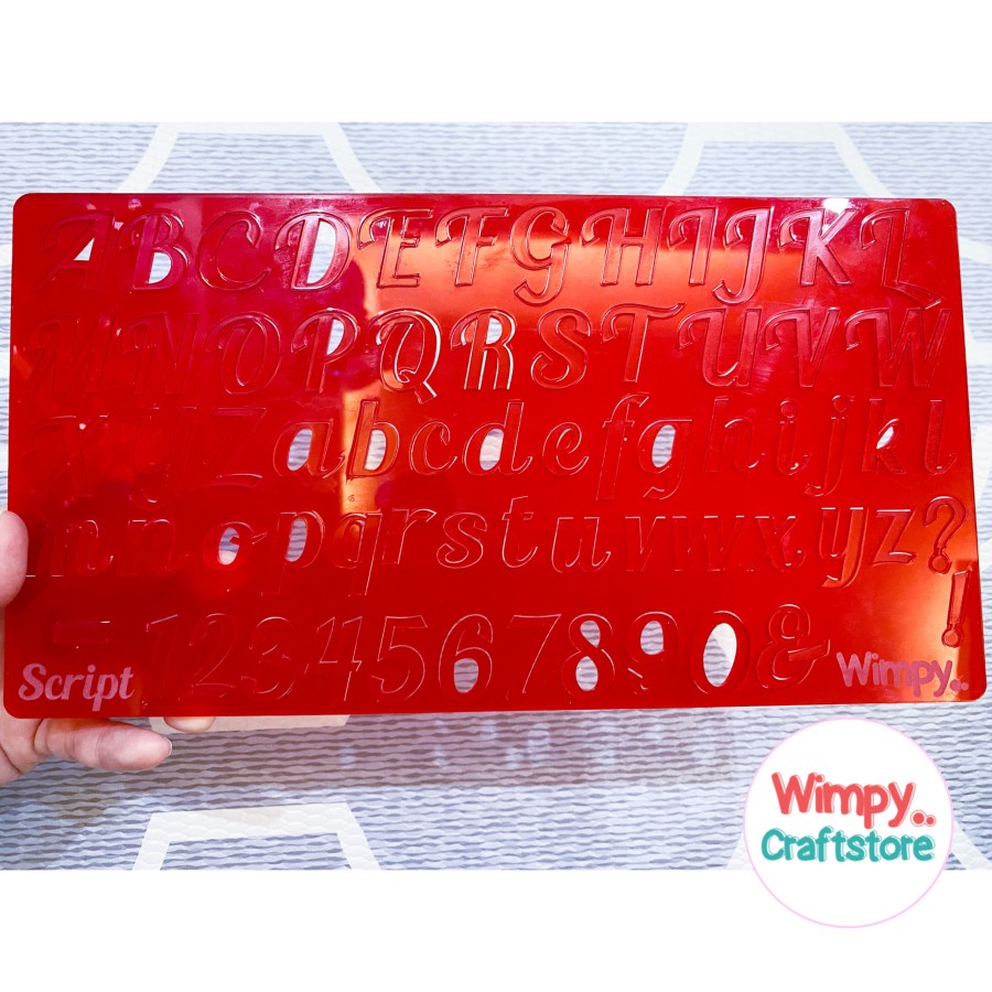 Jual Wimpy Stamping Stempel Cetakan Stamp Huruf Fondant Clay Dekorasi ...