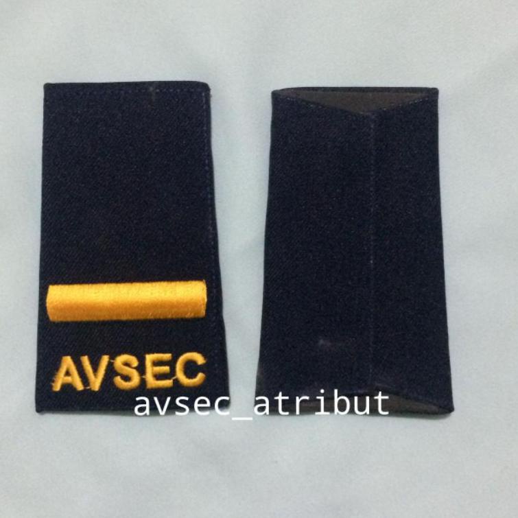 Jual Modern.. BAR I KUNING BORDIR/PANGKAT AVSEC/ATRIBUT AVSEC | Shopee Indonesia