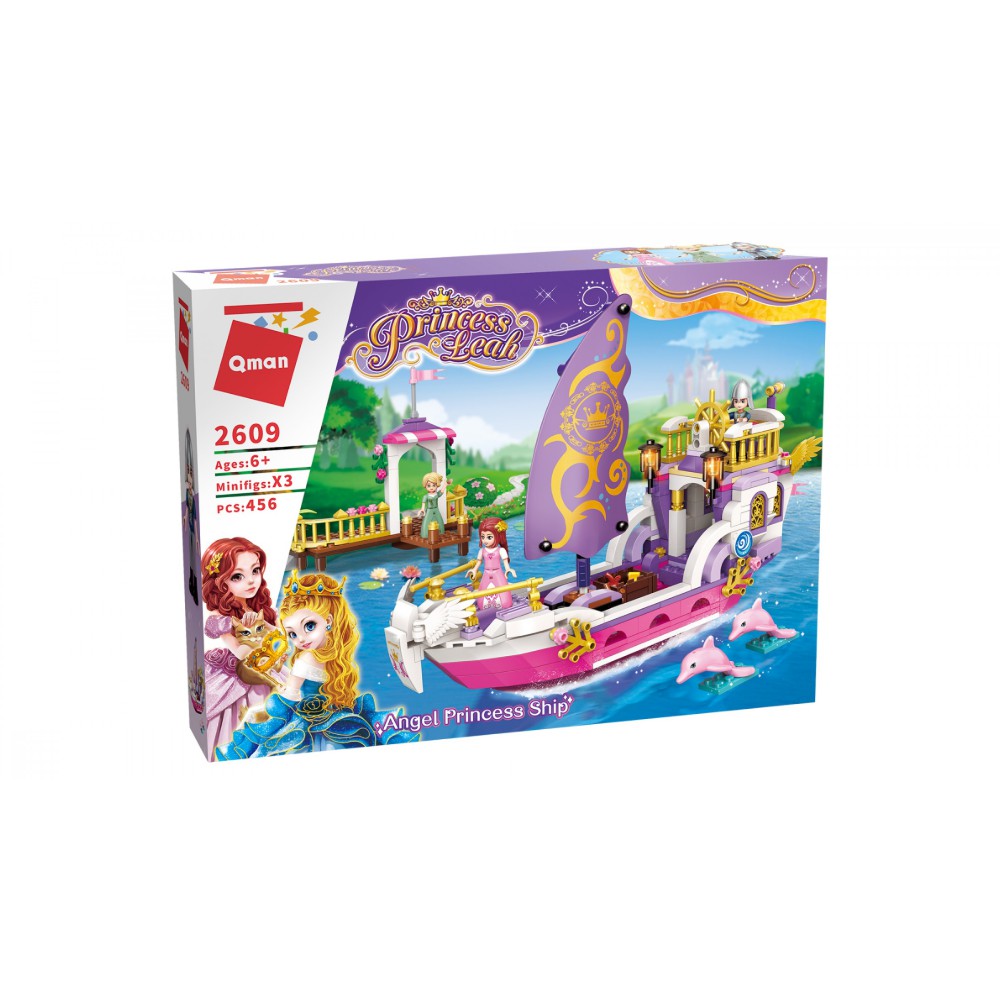 Jual Mainan Anak Bricks Block Qman Princess Leah Angel Princess Ship ...