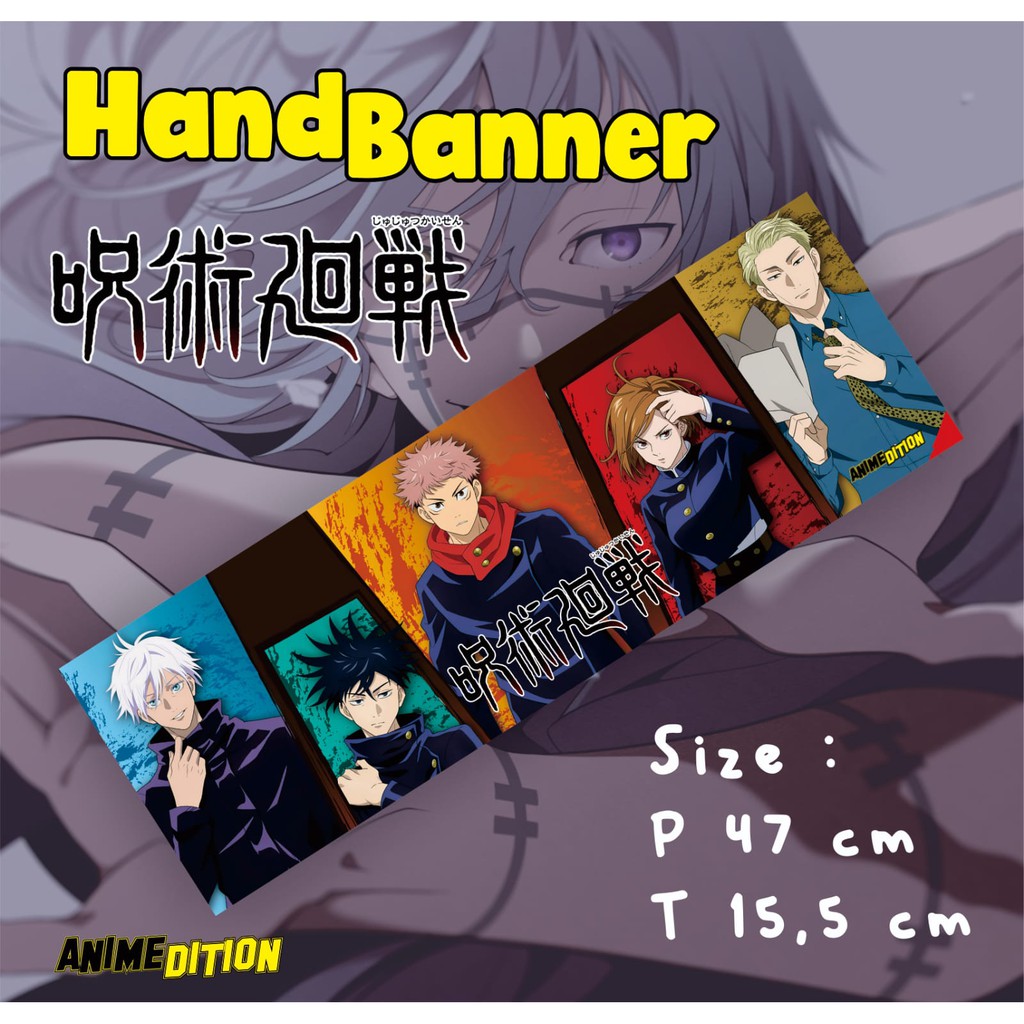 Jual Hand Banner Slogan Anime Jujutsu Kaisen Tokyo Revengers Attack On ...