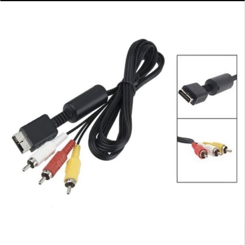 Jual Kabel Av Ps Ps1 Ps2 Ps3 Panjang Kabel 1.8 Meter | Shopee Indonesia