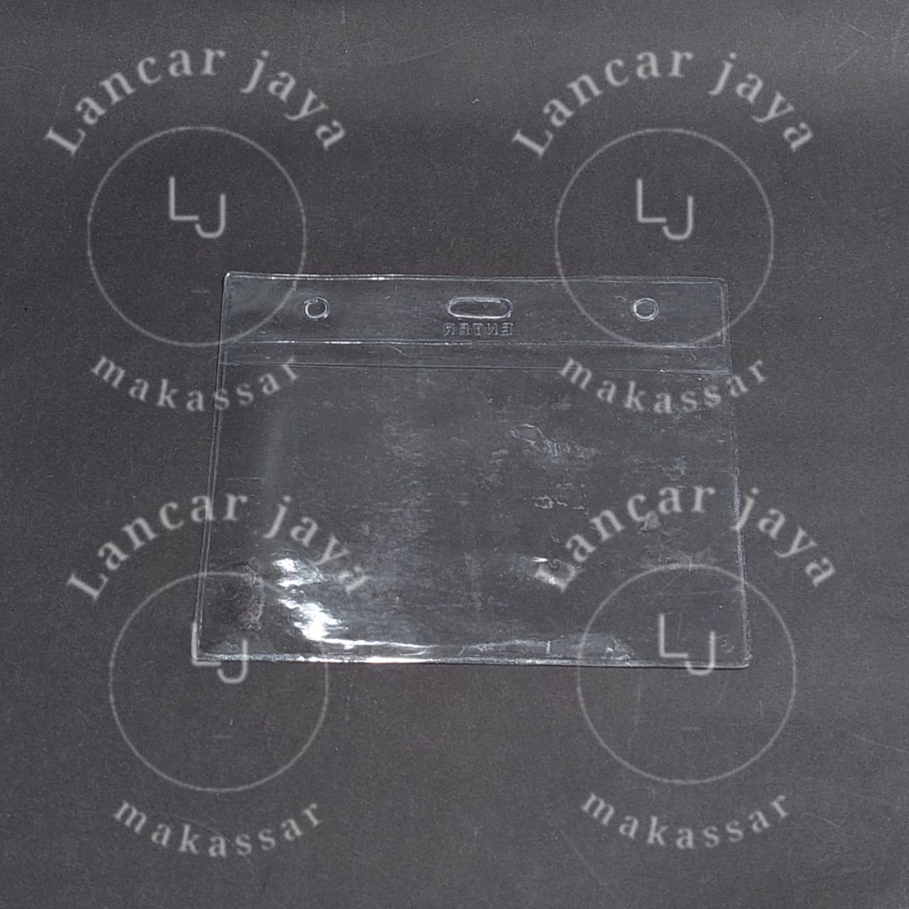 Jual Plastik Mika Id Card / Name Tag 8.5x11.5 cm Miring / Landscape ...