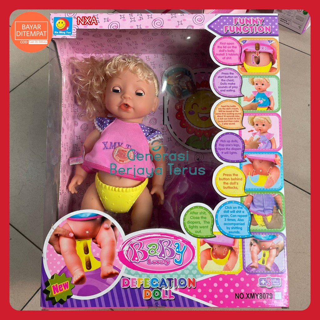 Jual MAINAN BONEKA BISA PUP/BONEKA BABY LOVELY/BONEKA DEFECATION DOLL ...