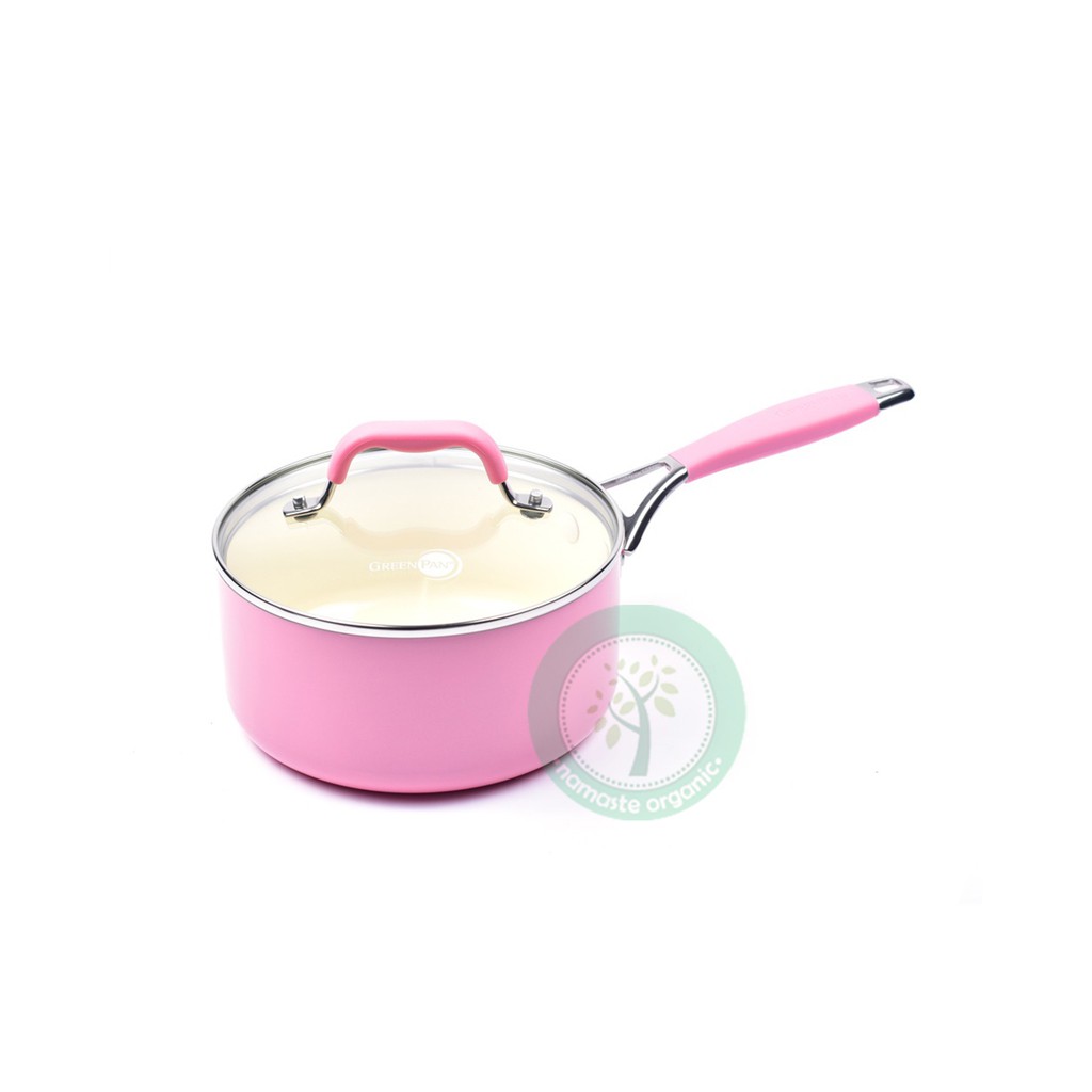 Jual GREENPAN - YORK PINK COVERED SAUCEPAN 18CM | Shopee Indonesia