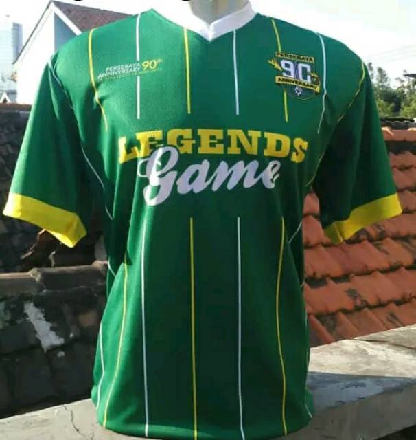Jual Jersey Persebaya Home Anniversary 90 TH Versi Legends Game Hijau ...