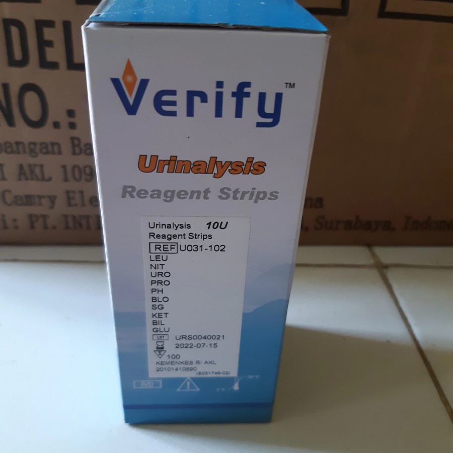 Jual Strip Urine Verify 10 Parameter Stik Urine | Shopee Indonesia