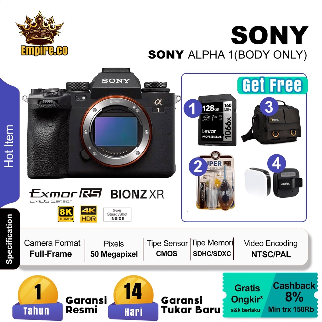 Jual Sony Alpha 1 / A1 Mirrorless With Superb Resolution and Speed ...