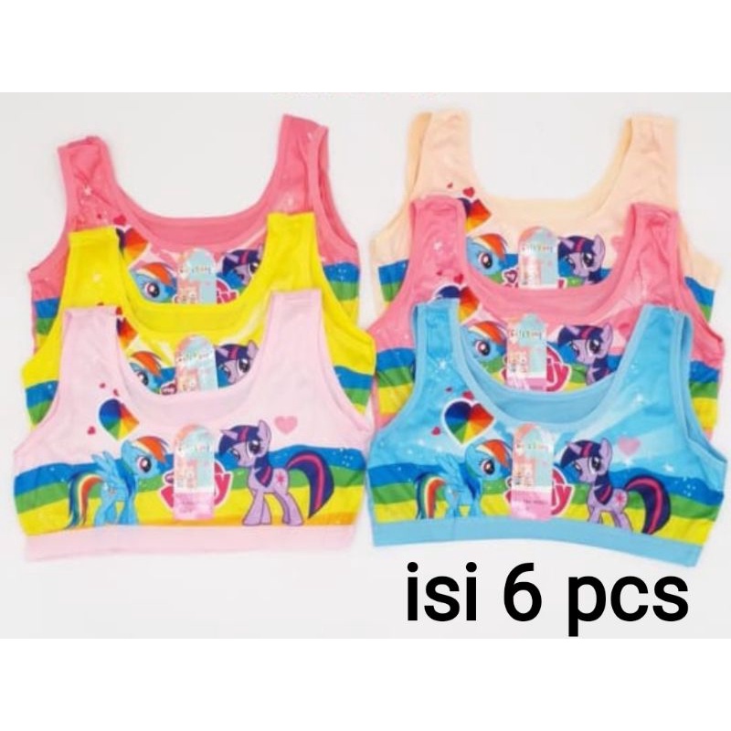 Jual 6pcs MINI SET ANAK SD Perempuan - Miniset Kaos Dalaman Bra BH ...
