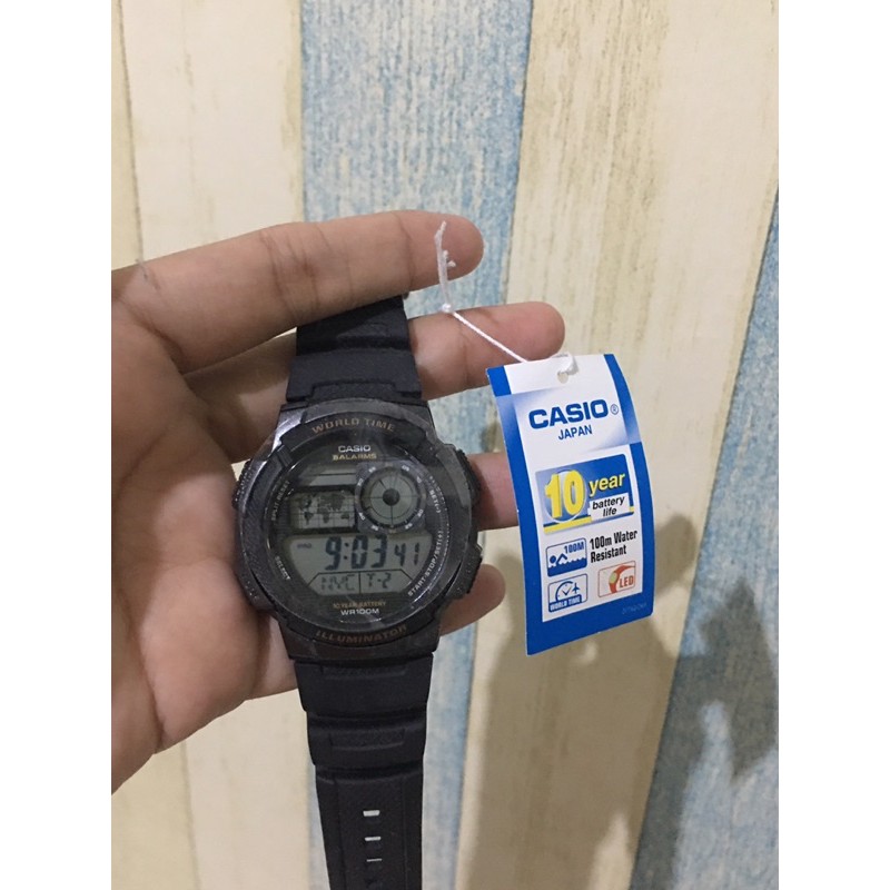 Jual JAM TANGAN CASIO AE-1000W-1AVDF-10years battery | Shopee Indonesia