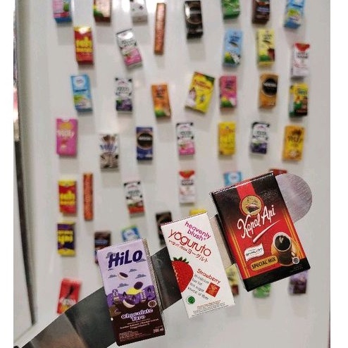 Jual Magnet tempelan kulkas miniatur susu kotak minuman kotak | Shopee ...