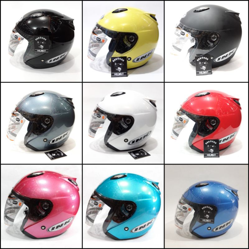 Jual HELM INK CENTRO ORIGINAL POLOS HITAM METALIK | Shopee Indonesia